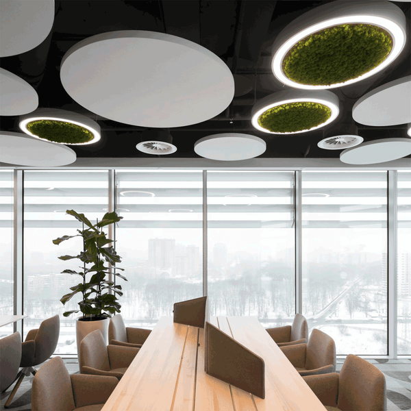 Large Circular Acoustic Ceiling Panels | Ecophon Solo™ Circle 1200mm ...